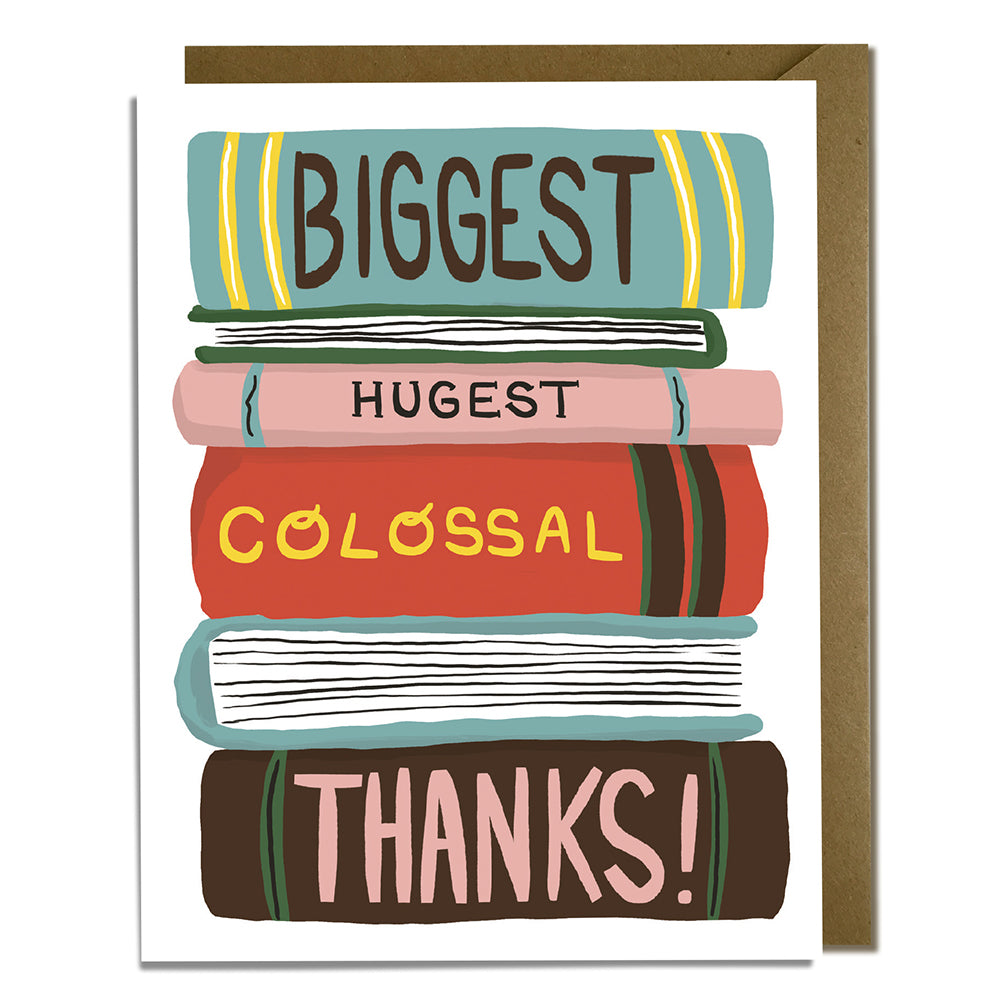 Books Thank You Card – Kat French Design