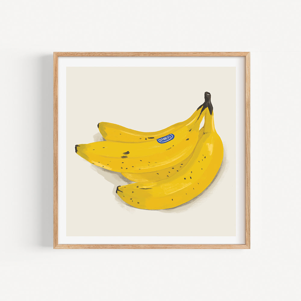 Nanners Fun Banana Art Print – Kat French Design