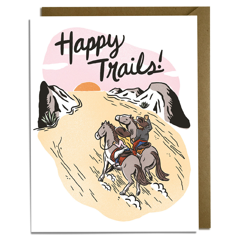 Happy Trails - Wedding Card – Kat French Design