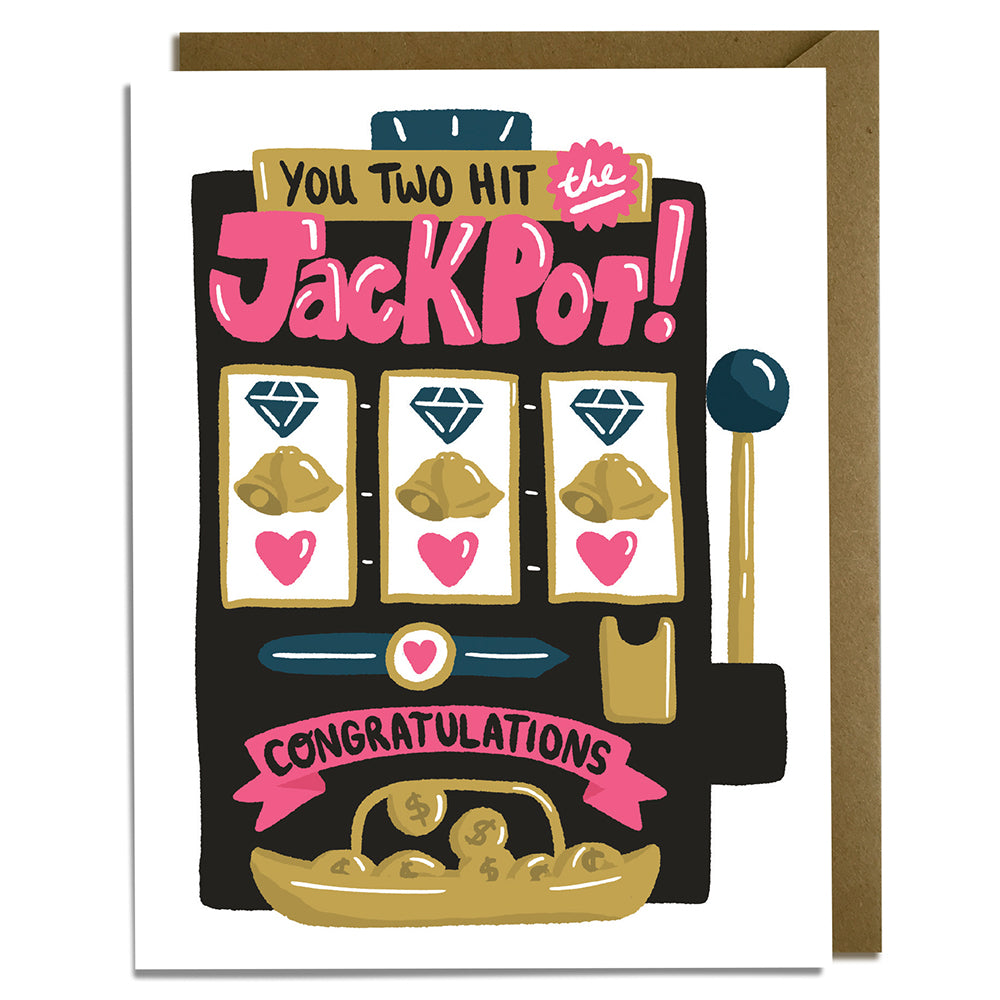 Jackpot Wedding Card – Kat French Design