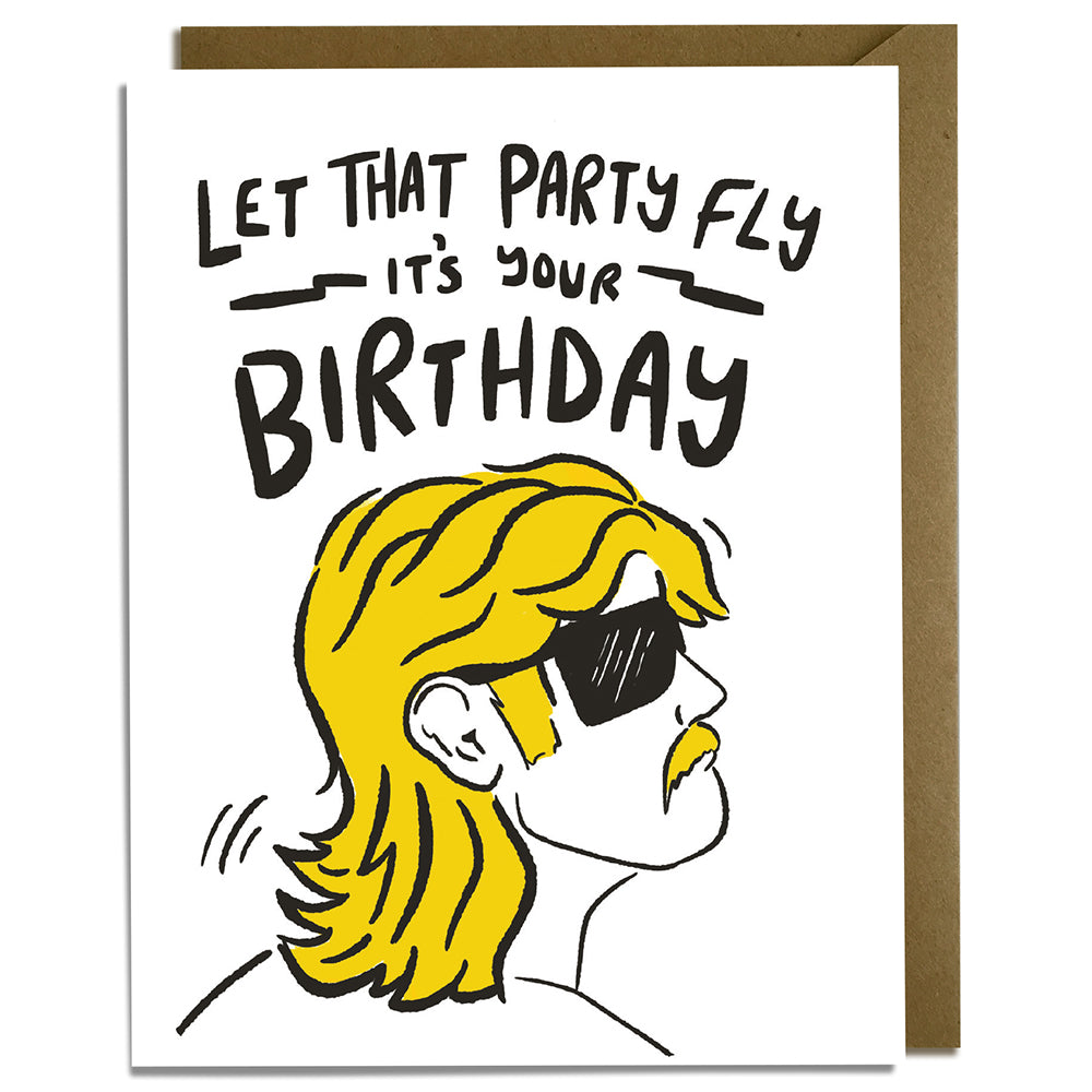 Mullet Birthday Card – Kat French Design